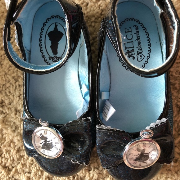 Shoes | Disney Alice Shoe With Clock Bow | Poshmark